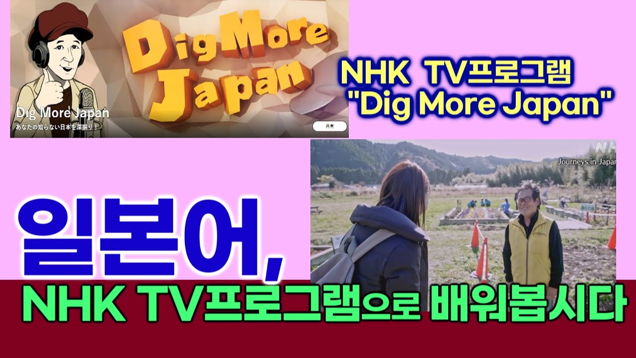 NHK TV 프로그램으로 배워보는 일본어, NHK Dig More Japan, 지바현의 이스미 철도, 방송내용 구간반복 엄청 ...