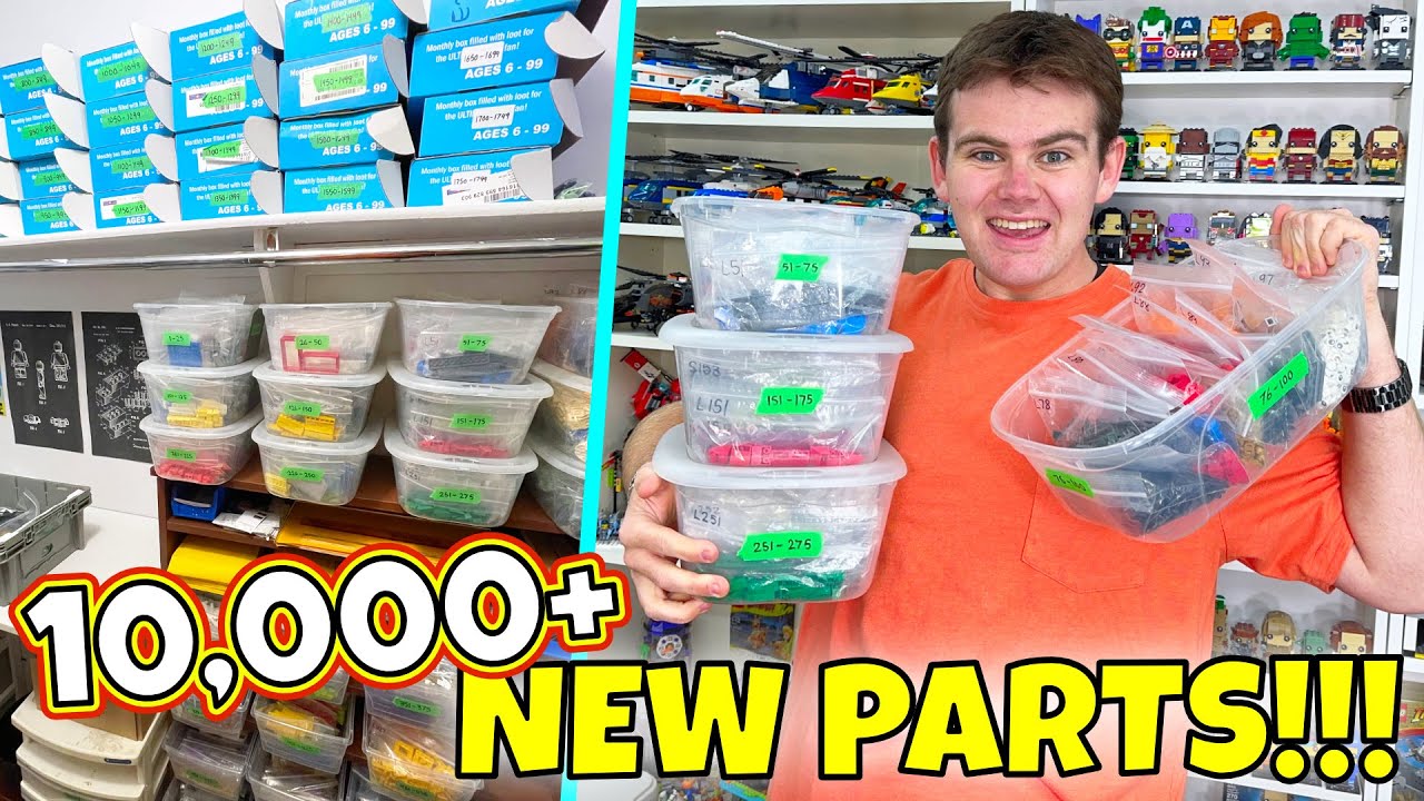 OVER 10,000+ NEW LEGO PARTS ADDED TO MY STORE | BrickLink Store Vlog ...