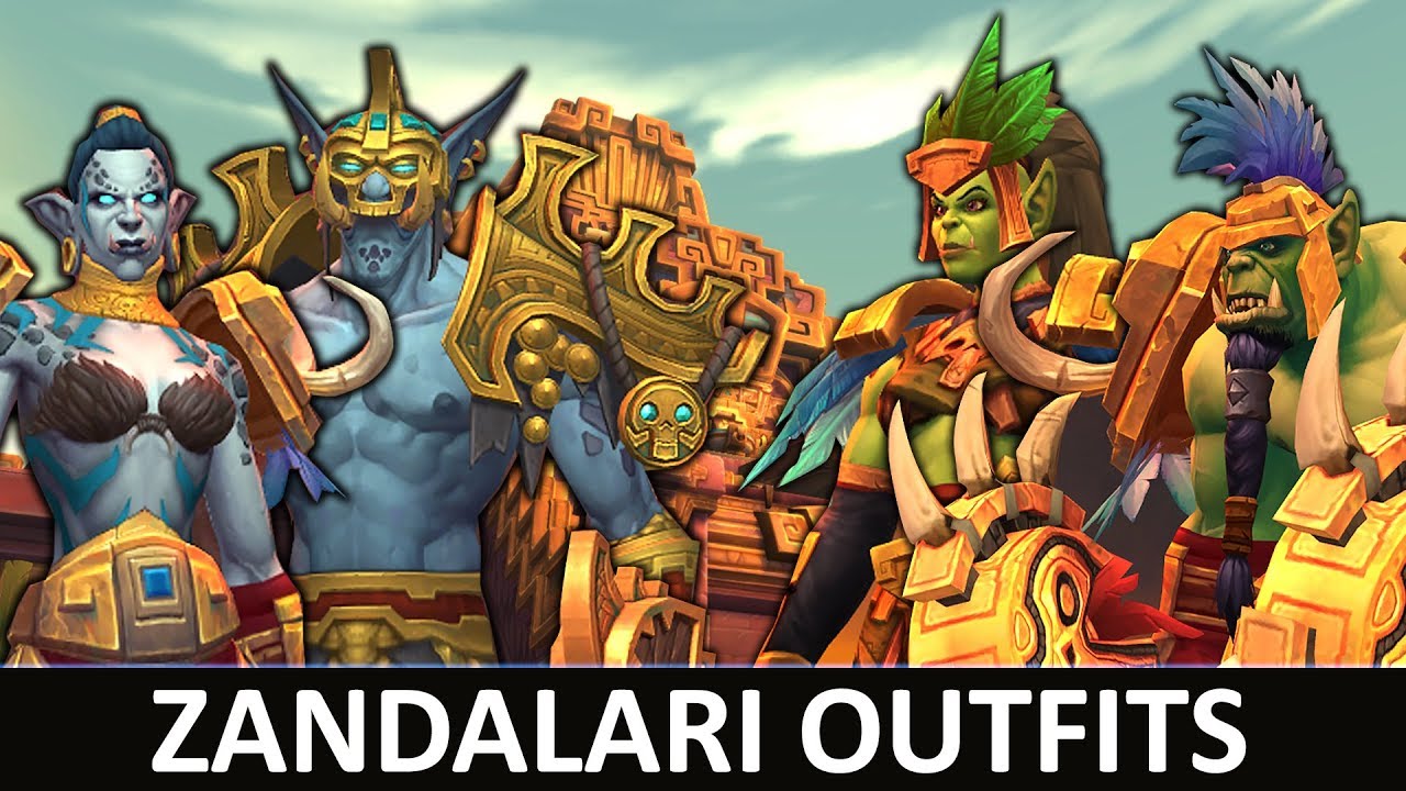 Zandalari Trolls Outfit & Armor - Battle for Azeroth - YouTube