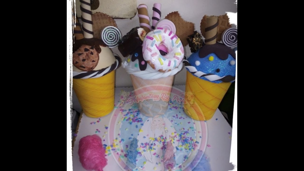 pastelitos en foami 3 (concha y chocorrol) - YouTube