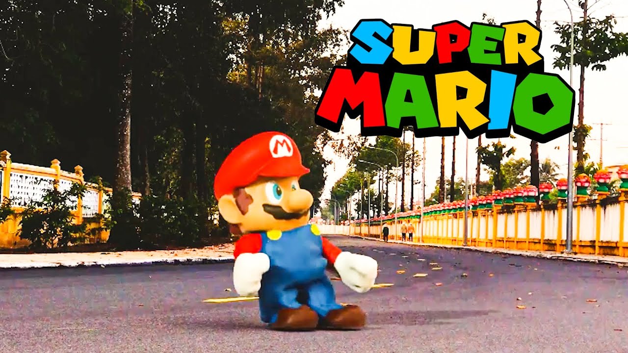 Super Mario Bros In Real Life (Soft body Simulation) - YouTube