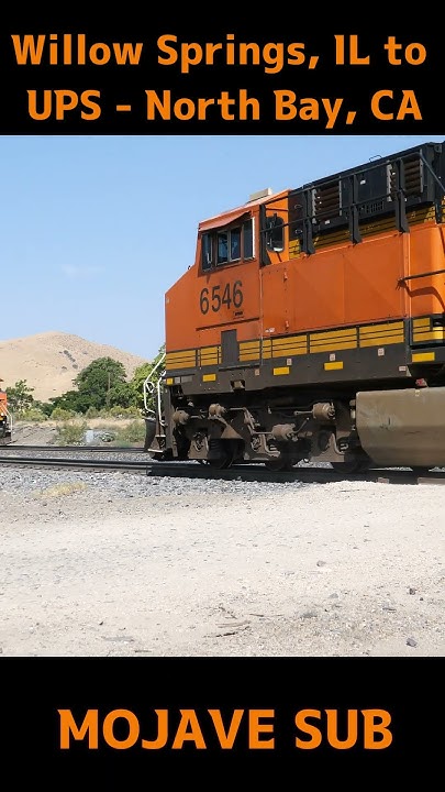 BNSF 6546 NB Z-WSPNBY Willow Springs, IL to UPS North Bay, CA 7-31-2024 - YouTube