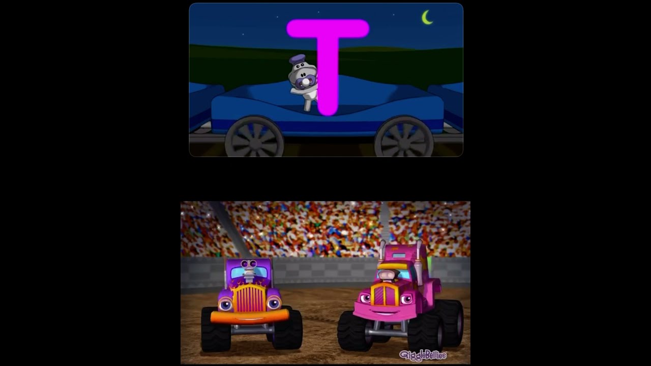 Alphabet Train Monster Truck Teeter Taught Animation Gigglebellies ...