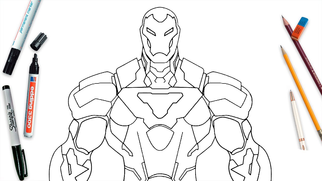 How To Draw Iron Man Marvel Rivals Easy Step By Step | Marvel Superhero ...