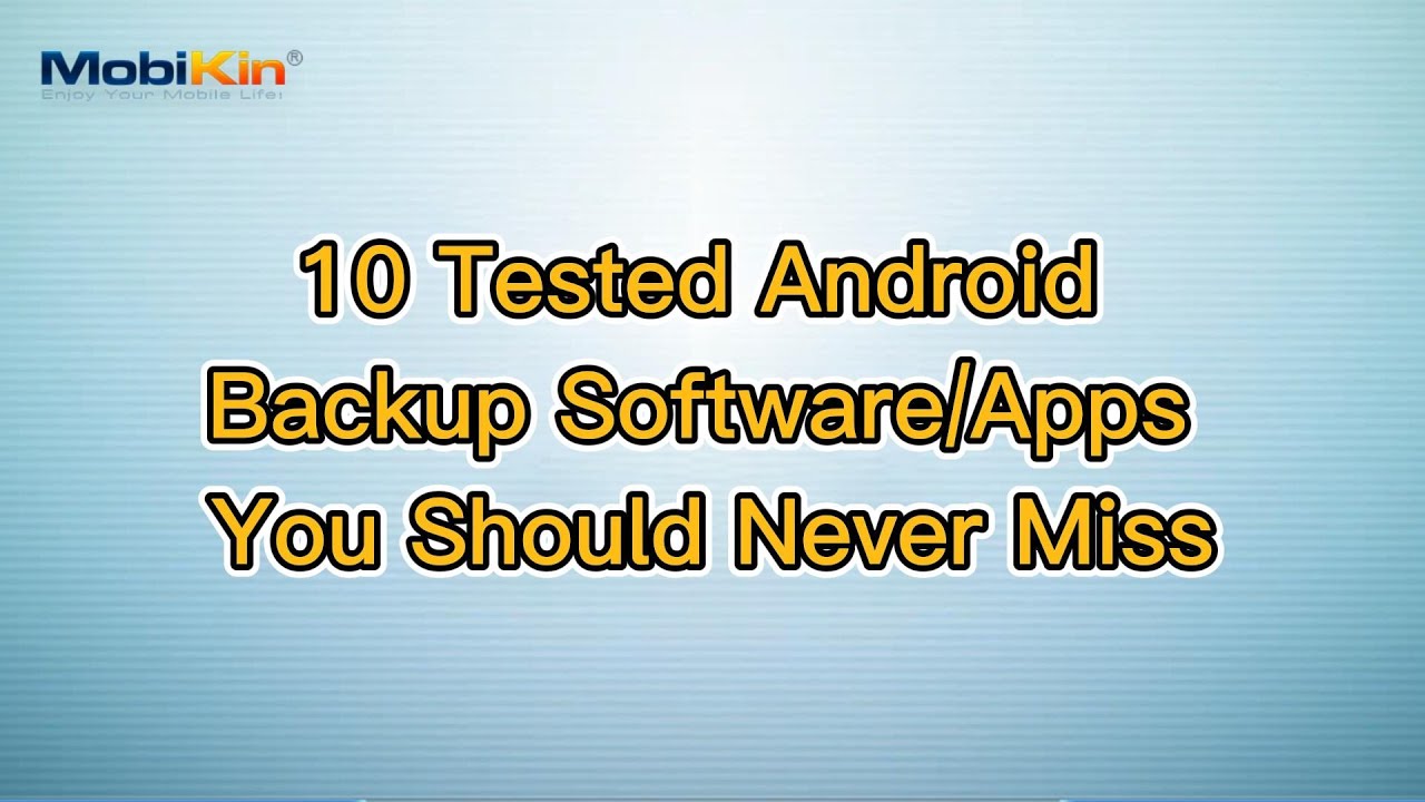 10 Tested Android Backup Software/Apps You Should Never Miss - YouTube