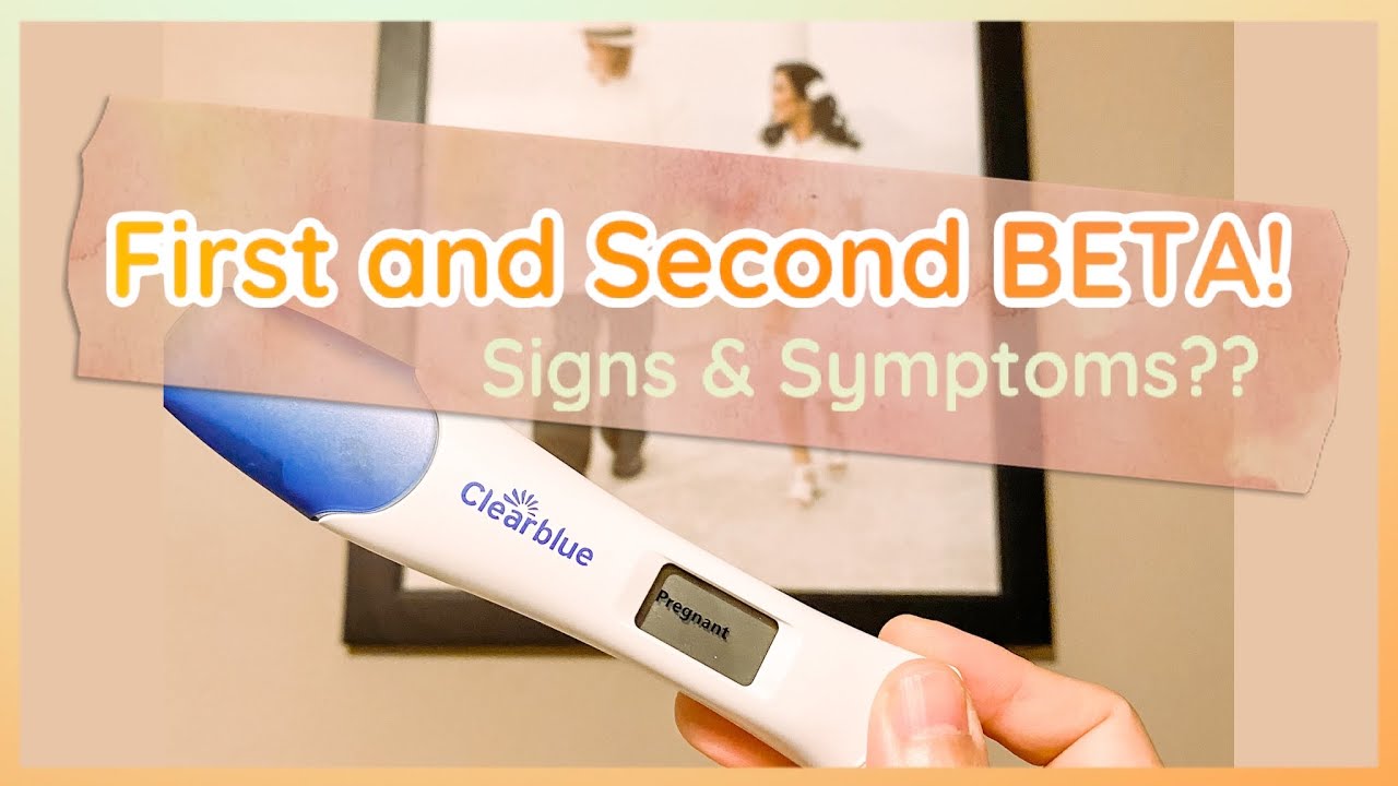 Pregnancy test 4dp5dt - Finally got our Beta 1 and 2! Symptoms? — Mini ...