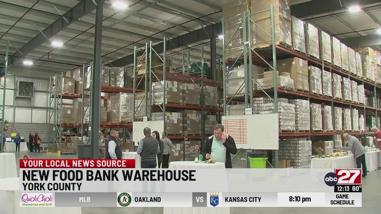 New food bank warehouse opens in York - YouTube