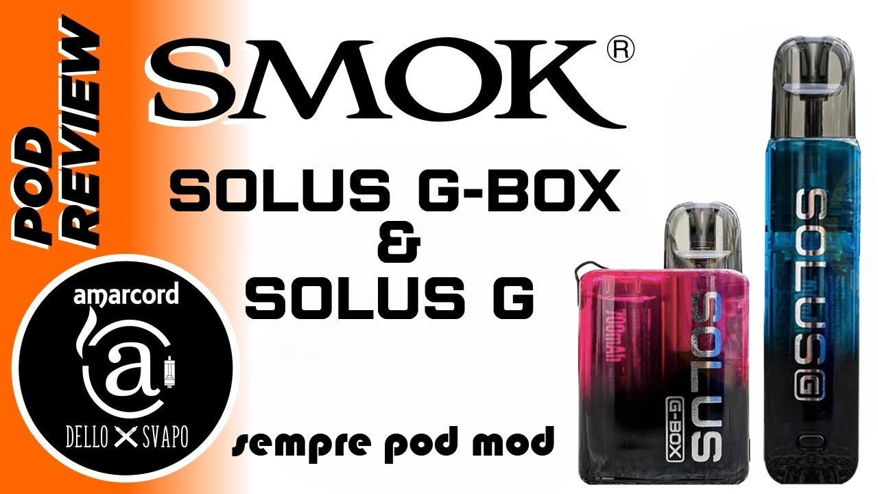Solus G Kit & Solus G-Box Kit by Smok - Amarcord Channel Review 2023 ...