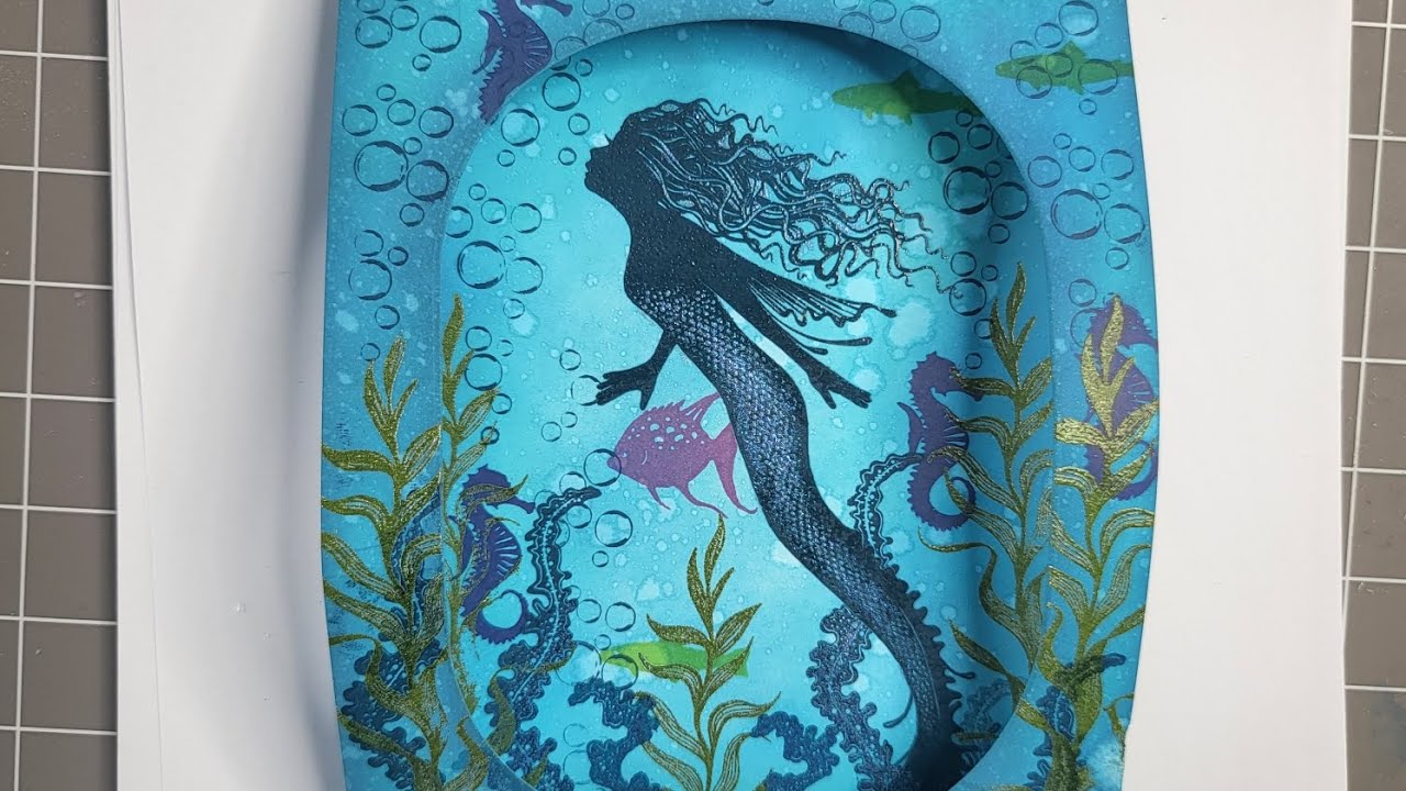 lavinia stamps 3d underwater EASY fun fold - YouTube
