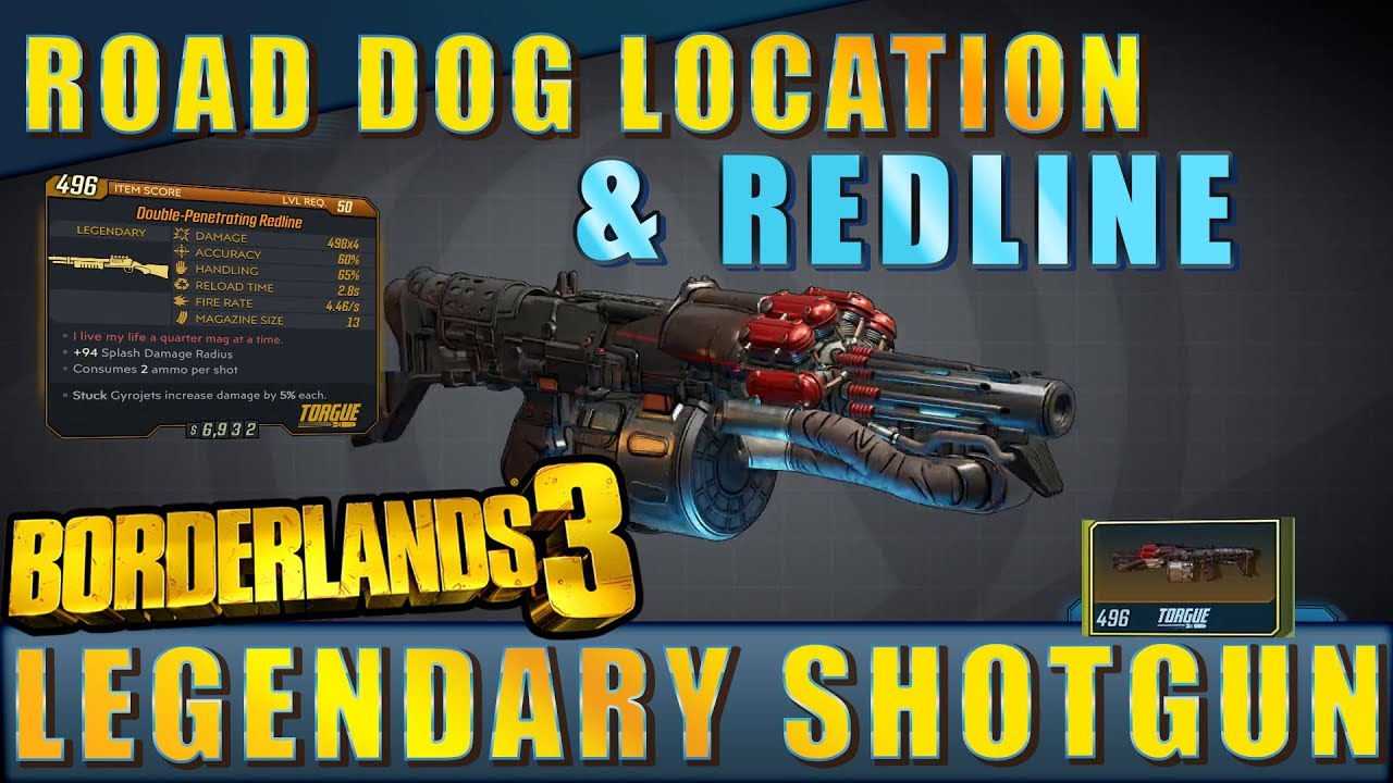 Borderlands 3 - Road Dog Rare Spawn Location & Redline Shotgun ...