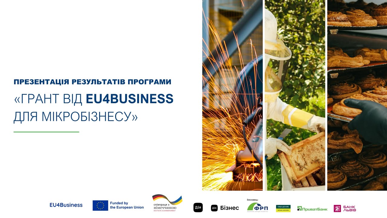 Презентація результатів Програми Гранти від Eu4business для