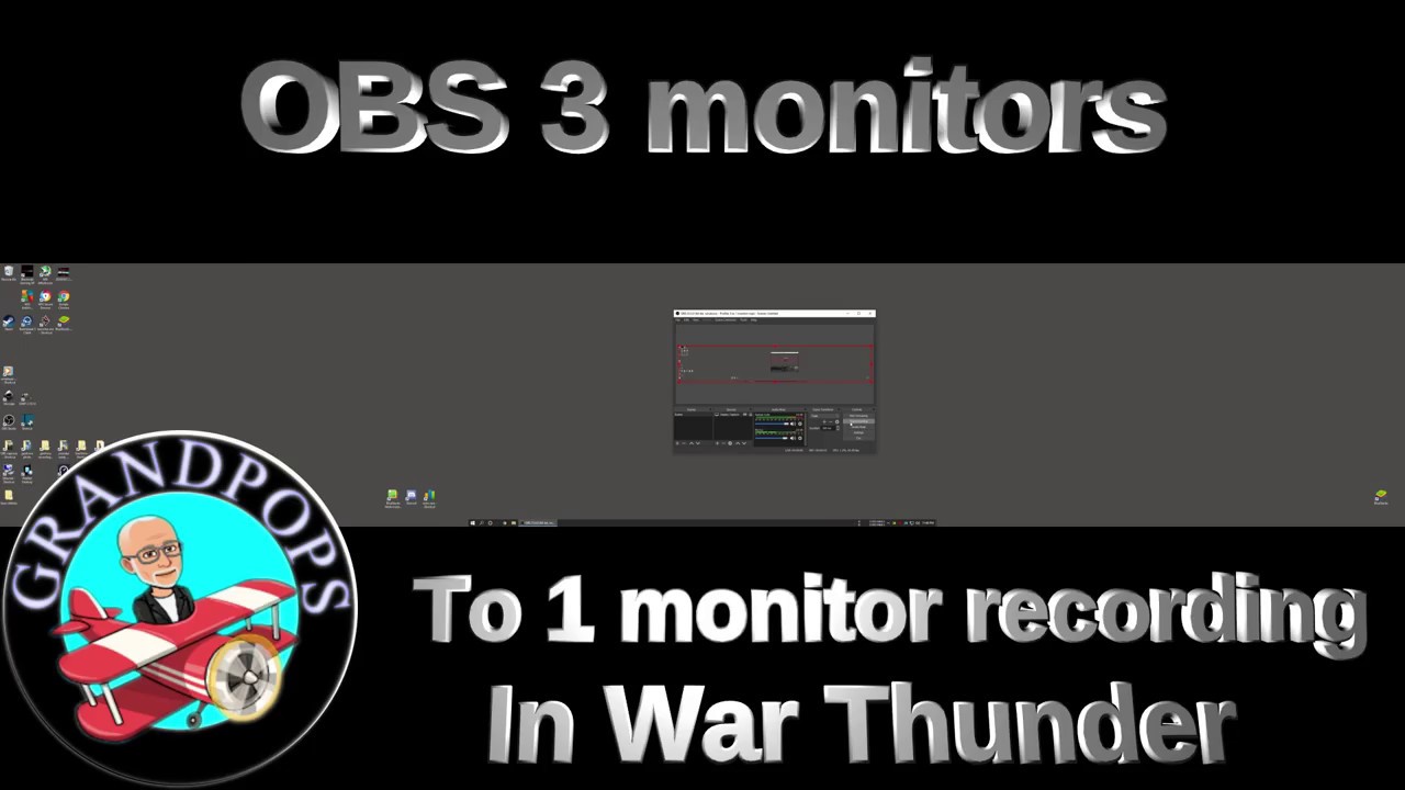 How To use OBS for recording game play on 3 monitors to show properly ...