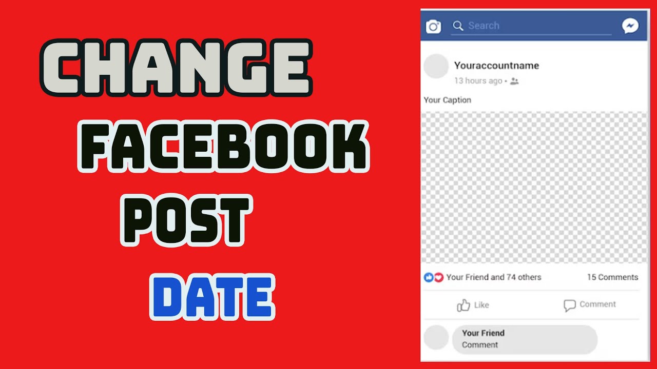 PAANO BAGUHIN ANG DATE O PETSA SA ISANG FACEBOOK POST - YouTube