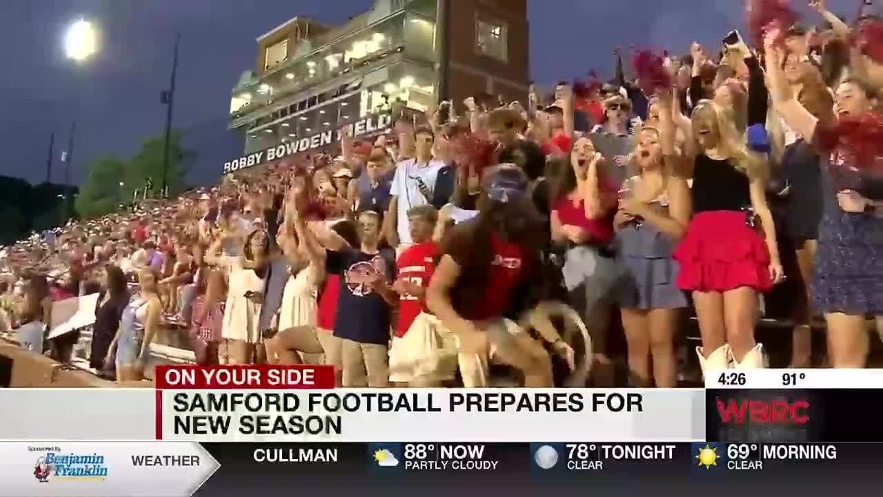 Samford football prepares for new season - YouTube