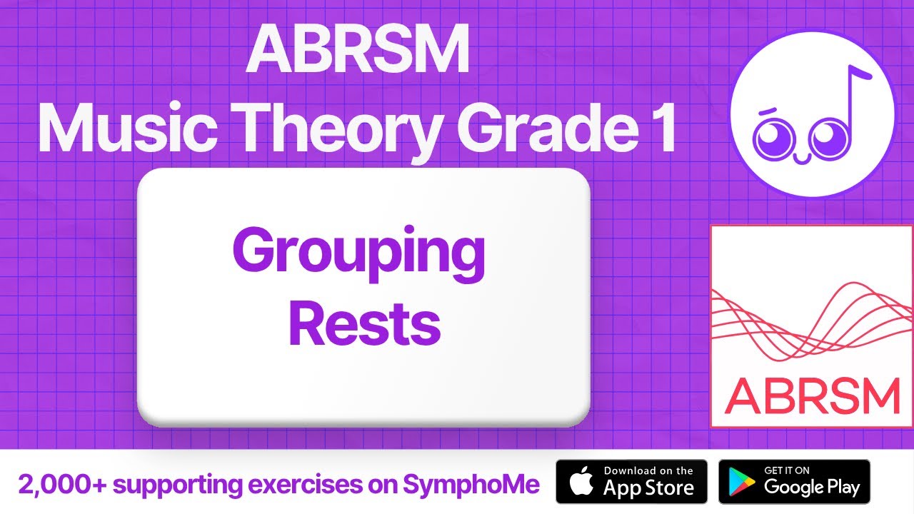 Grouping Rests — ABRSM Grade 1 Music Theory - YouTube