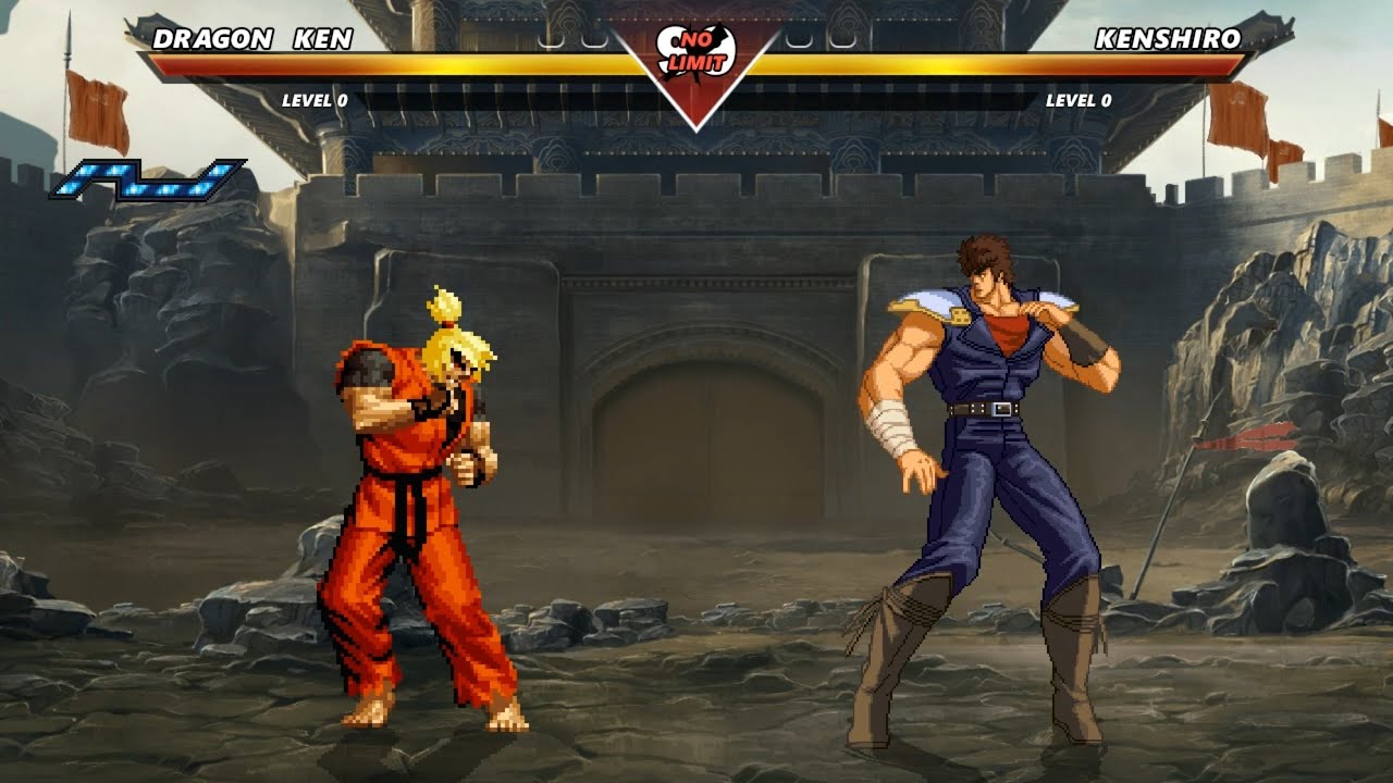 DRAGON KEN vs KENSHIRO - Highest Level Amazing Fight! - YouTube