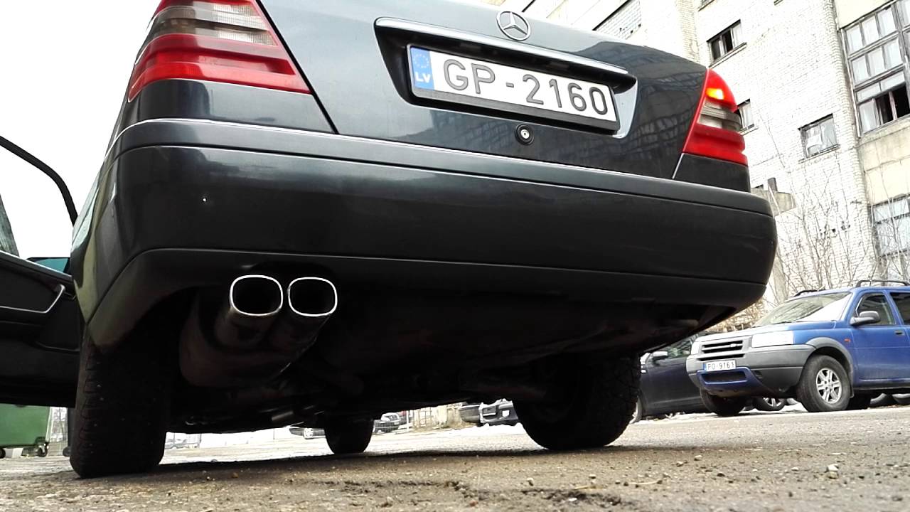 MB w202 c200 Magnaflow + Remus exhaust - YouTube