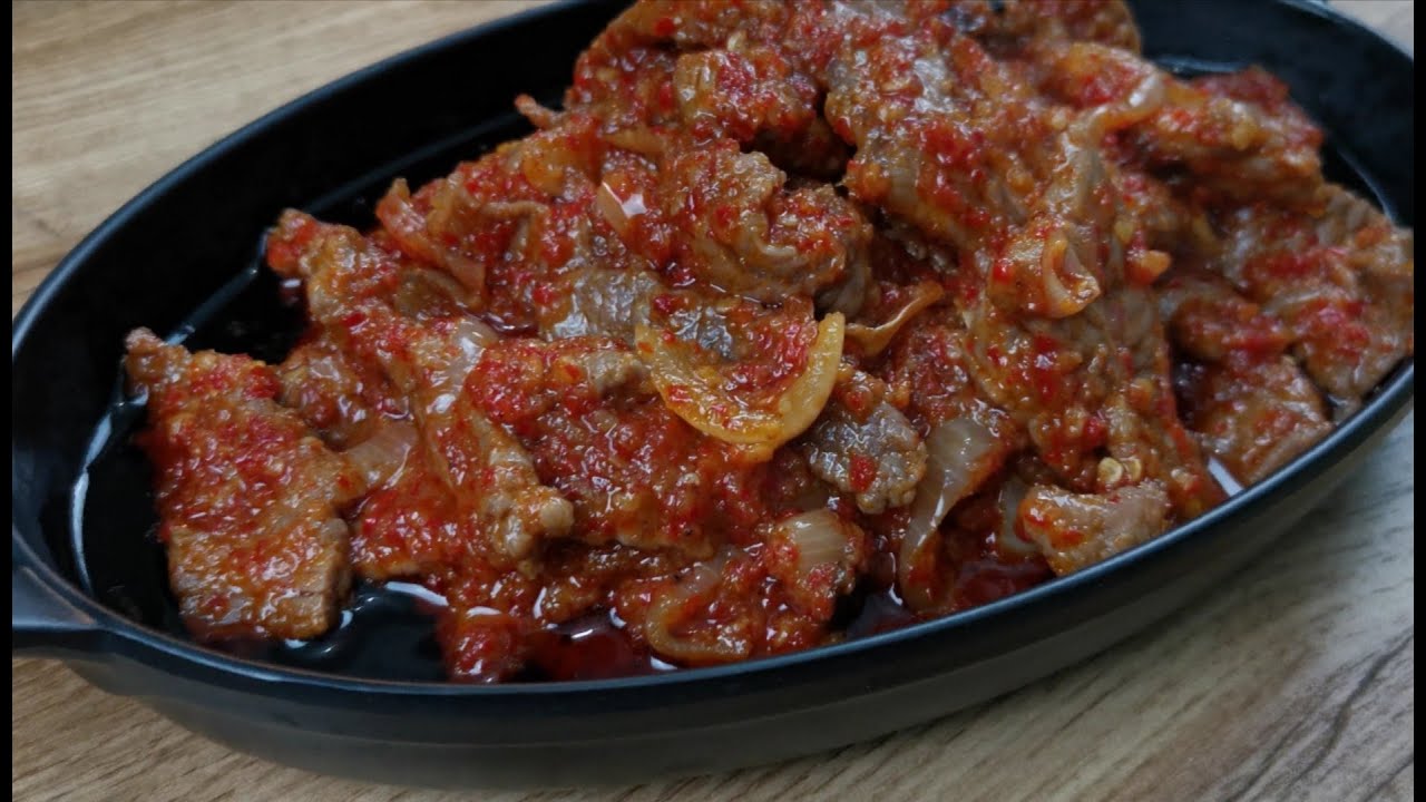 RESEP BALADO SAPI 🥩 | CARA BIKIN LIDAH BERGOYANG DIRUMAH - YouTube
