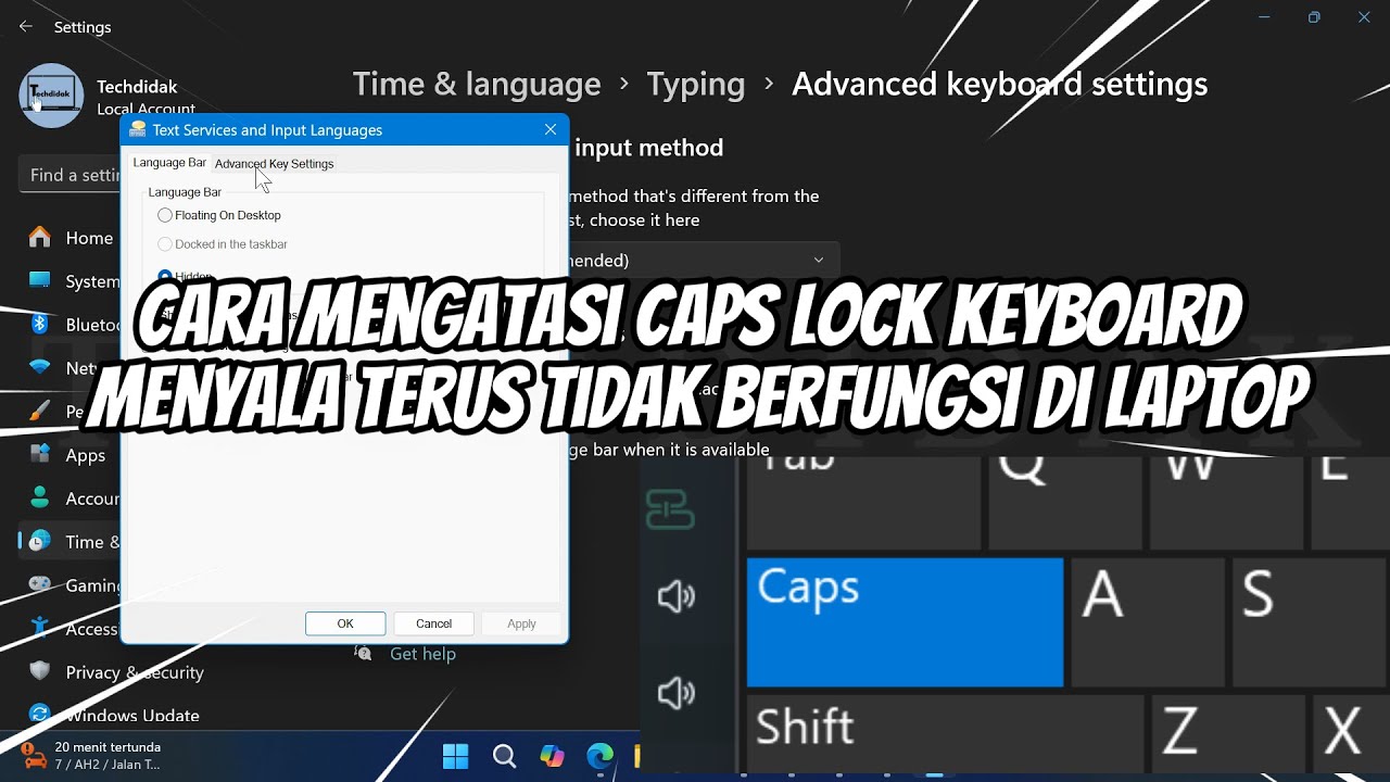 Cara Mengatasi CAPS LOCK Keyboard Menyala Terus Tidak Berfungsi di ...