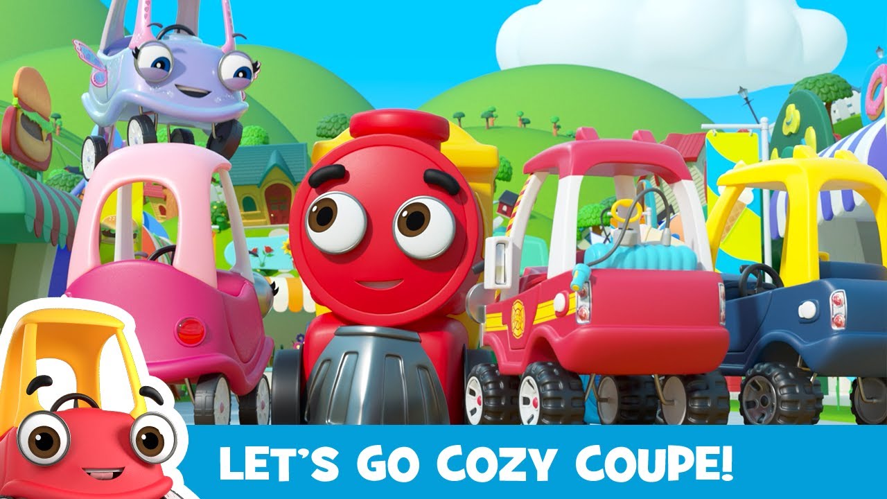 Here Comes Train - Welcome Back Party | Let's Go Cozy Coupe 🚗 | Cartoon ...