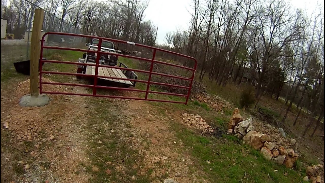 Putting up a Gate on the Farm - YouTube