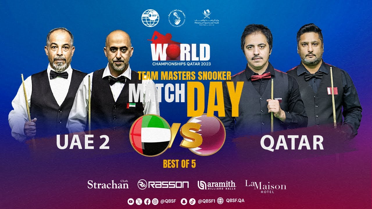 IBSF WORLD TEAM SNOOKER CHAMPIONSHIPS QATAR 2023 l MASTERS - YouTube