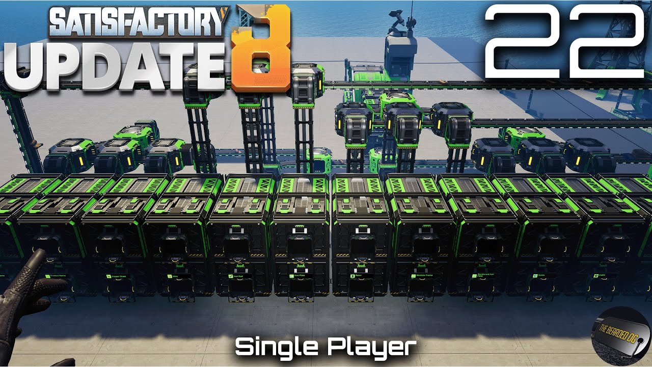 Satisfactory Update 8 | E22 Smart Storage & Big Power Lines - YouTube
