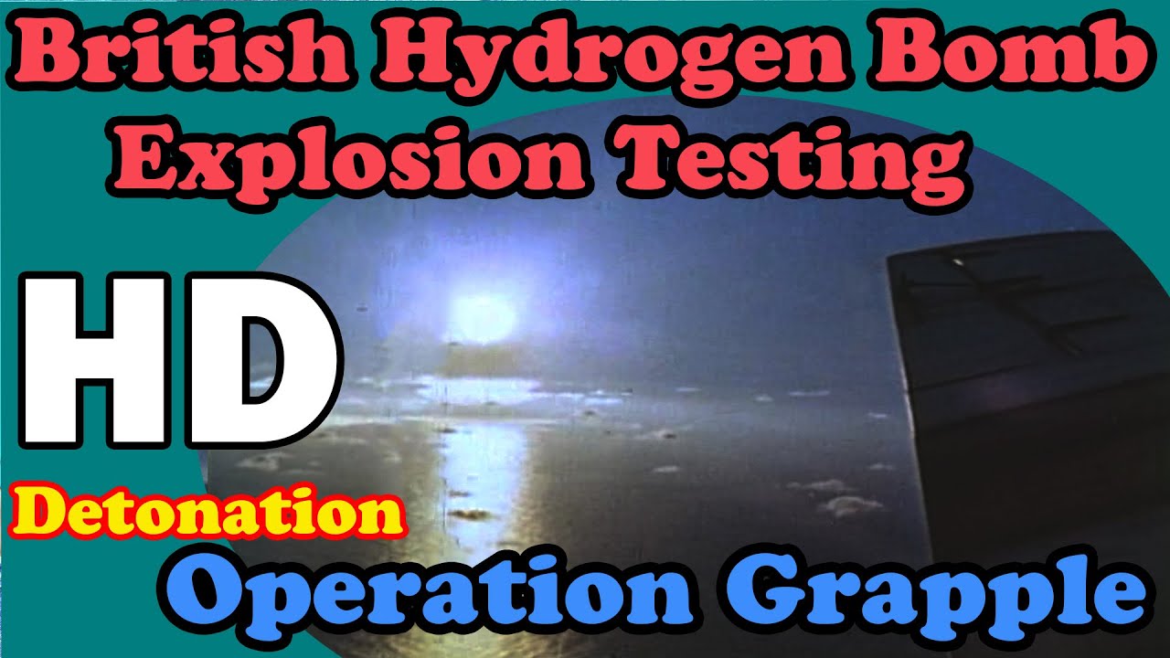 HD British Hydrogen bomb explosion test awesome - YouTube