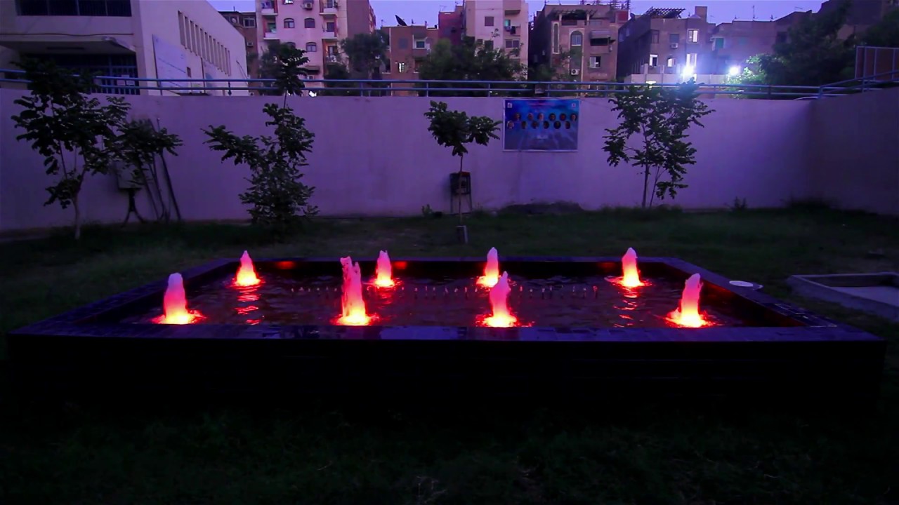 Graduation project (Dancing Fountain) Mataria Engineering , Helwan ...