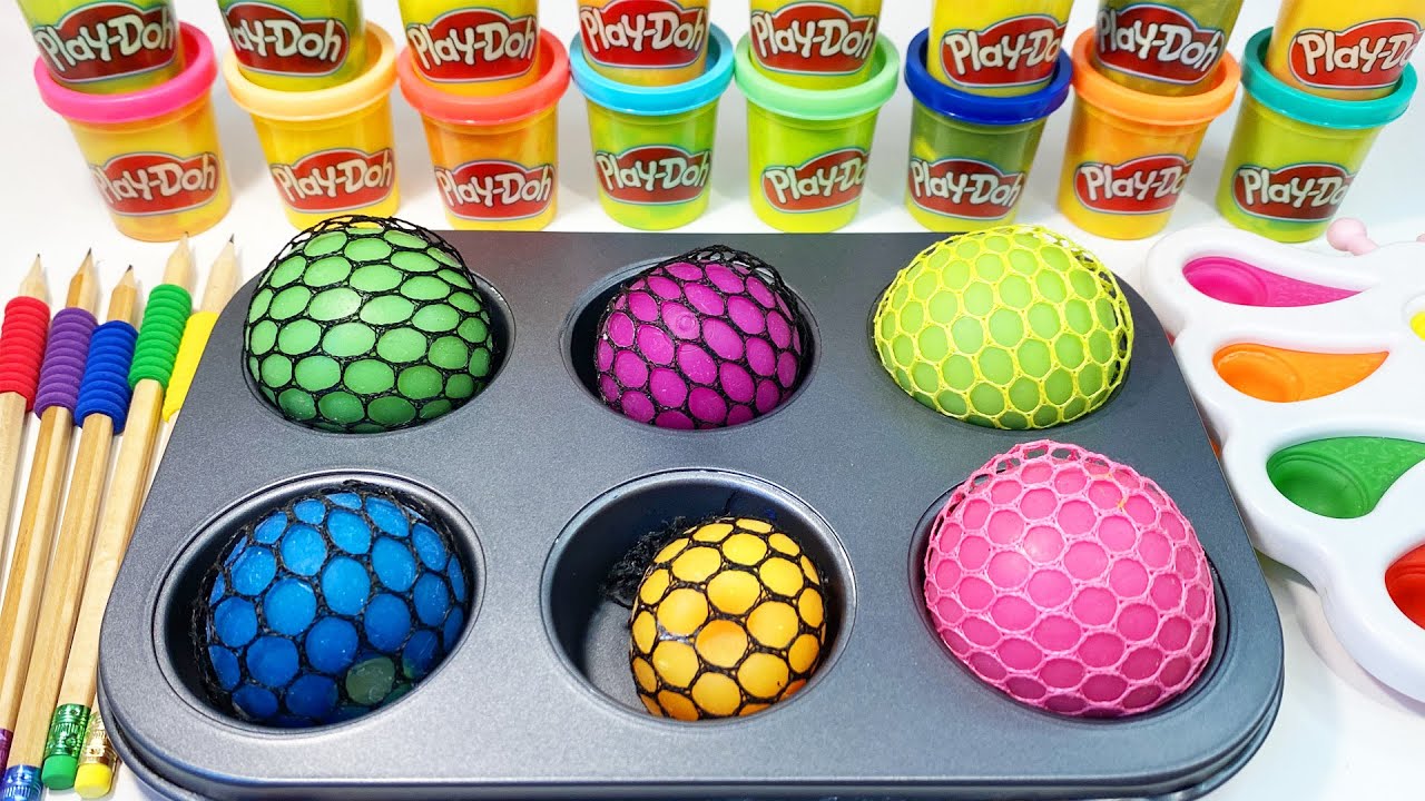 Satisfying Video l Mixing All My Slime l How To Make Rainbow Glitter ...