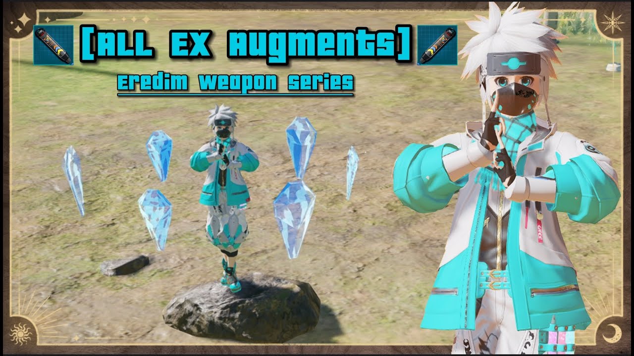 [PSO2NGS]: ALL EX AUGMENTS + WEAPON COMBINATIONS - YouTube