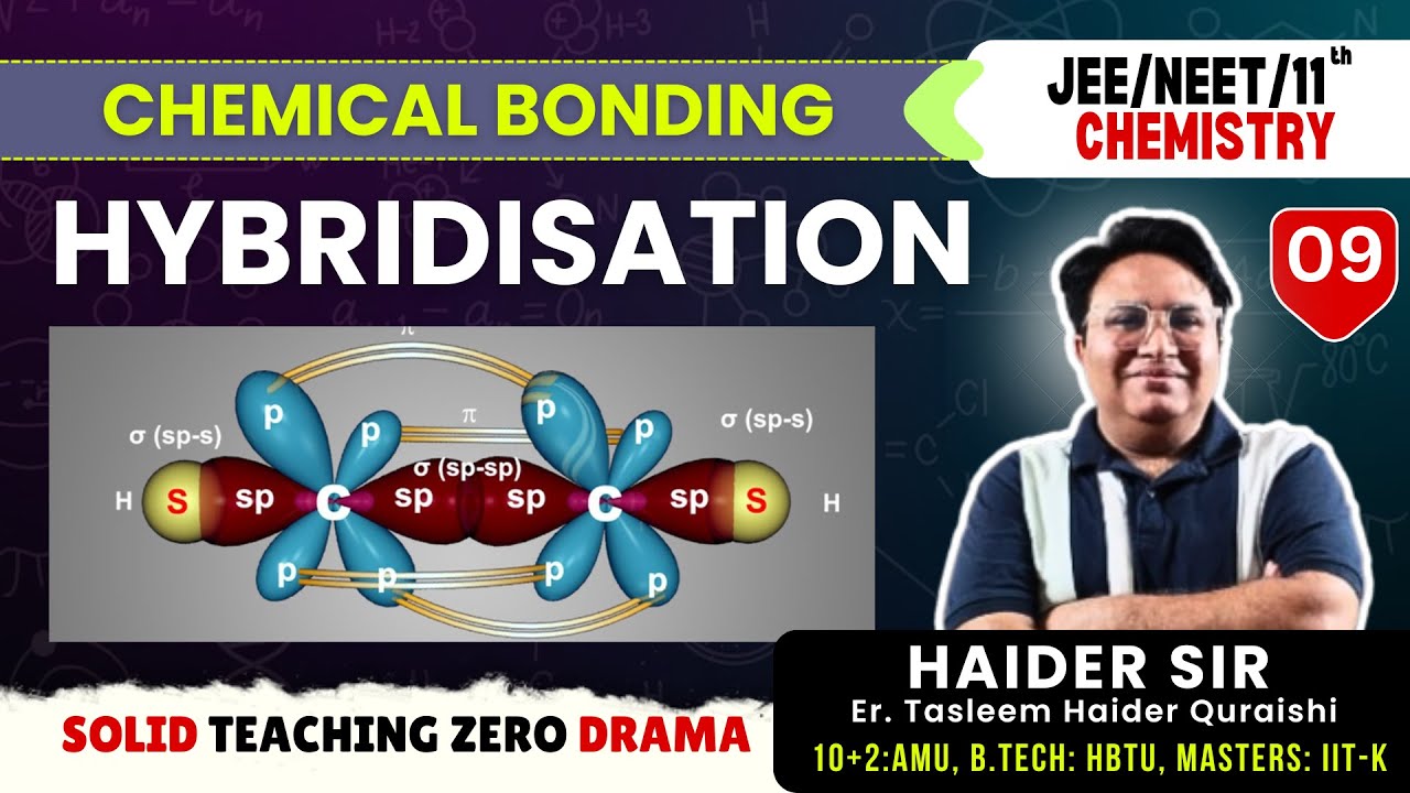 Hybridisation | Class 11 Chemistry Lecture 9 | JEE/NEET 2025 Chemistry ...