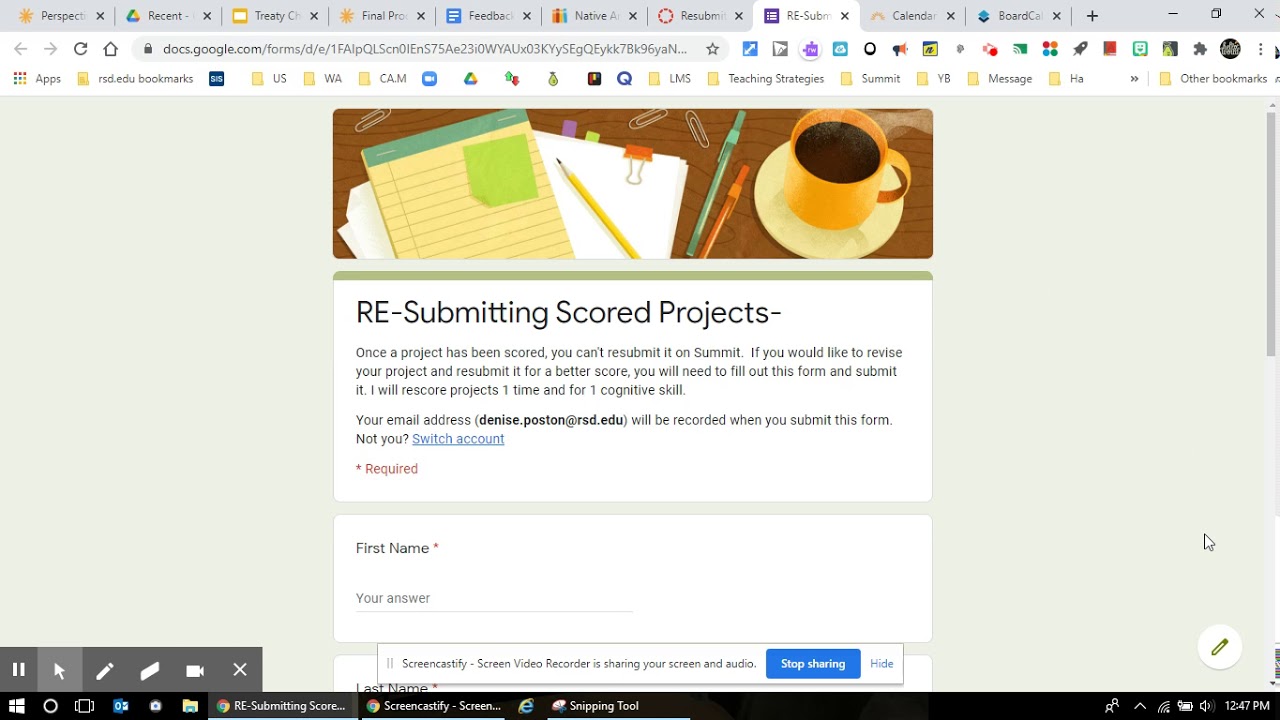 Resubmitting a project- US History - YouTube