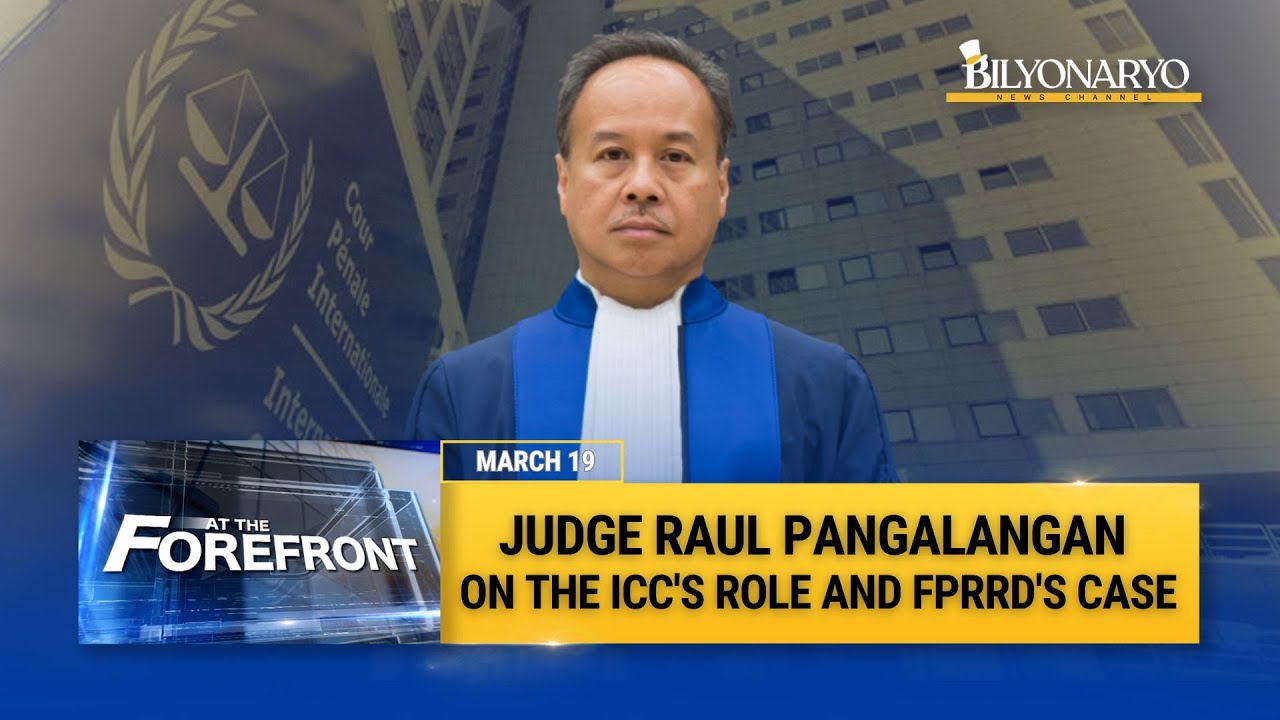 At The Forefront: Judge Raul Pangalangan on the ICC's Role and FPRRD's ...