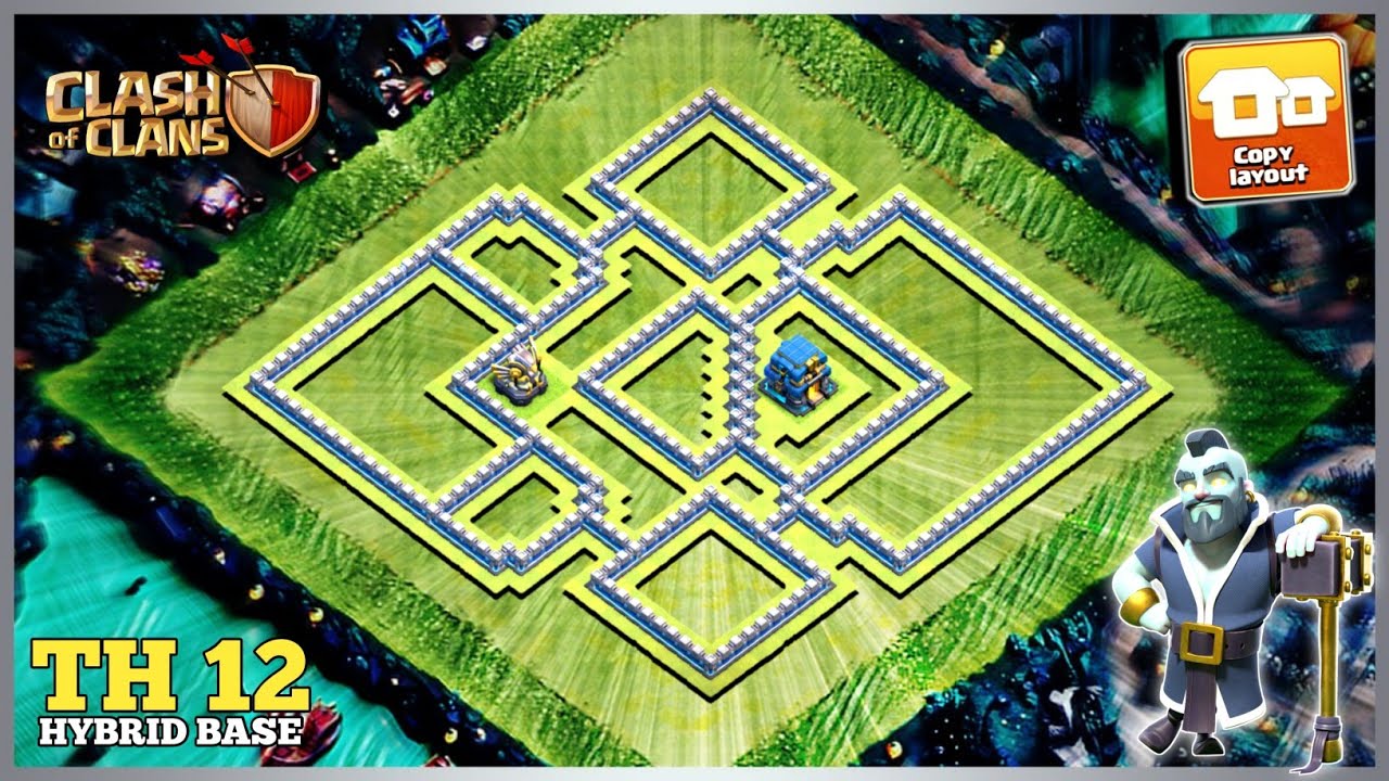 NEW UNBEATABLE ! TH12 HYBRID/Trophy/Farming BASE 2023 ! Town Hall 12 ...