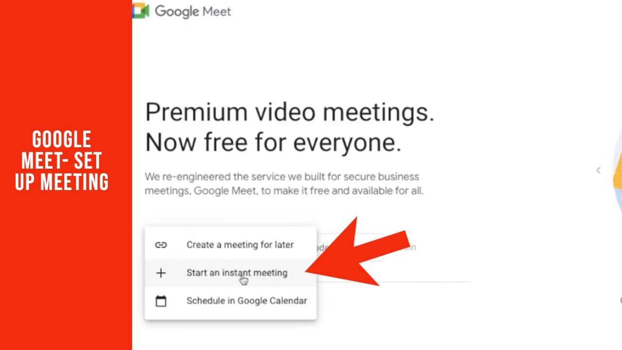 How to Set Up a Free Google Meet Video Conference - YouTube