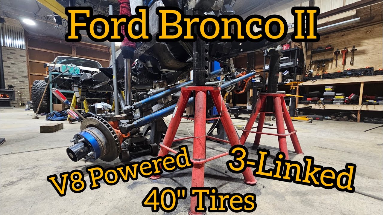 V8 Ford Bronco II 3-Link, ORI Struts / Shocks Custom Shock Tower ...