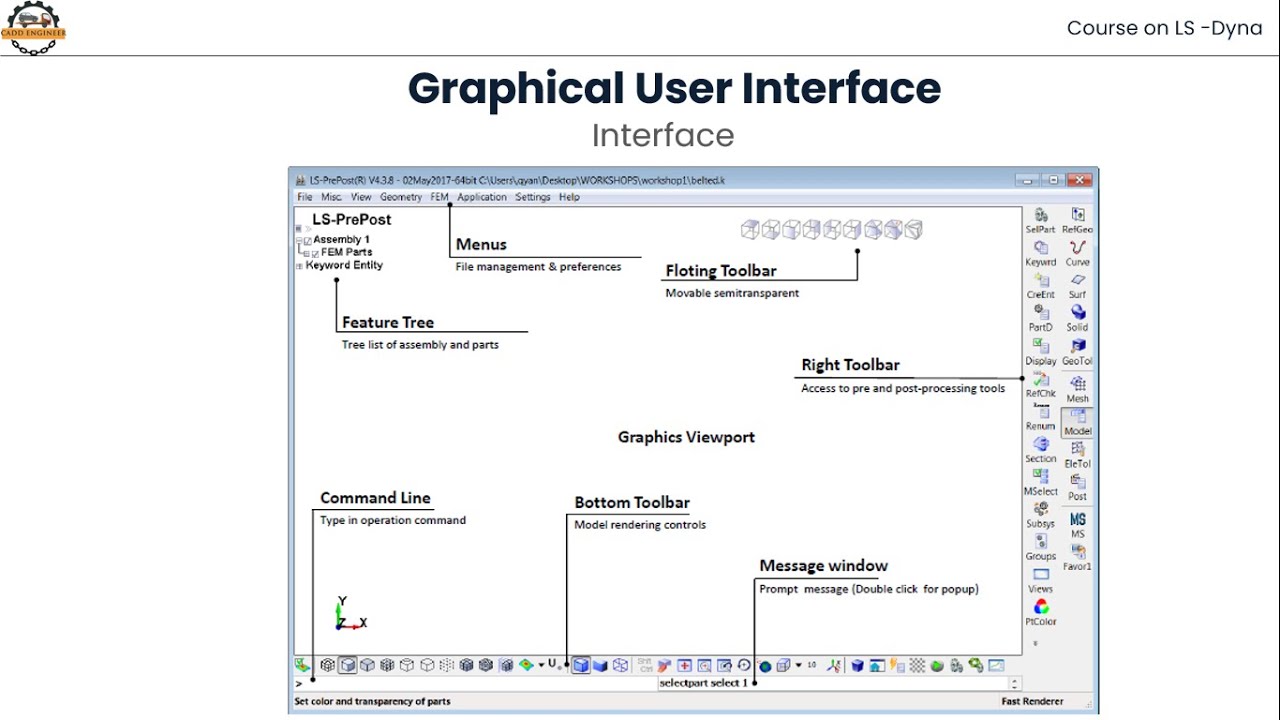 Graphical User Interface in LS Dyna - YouTube