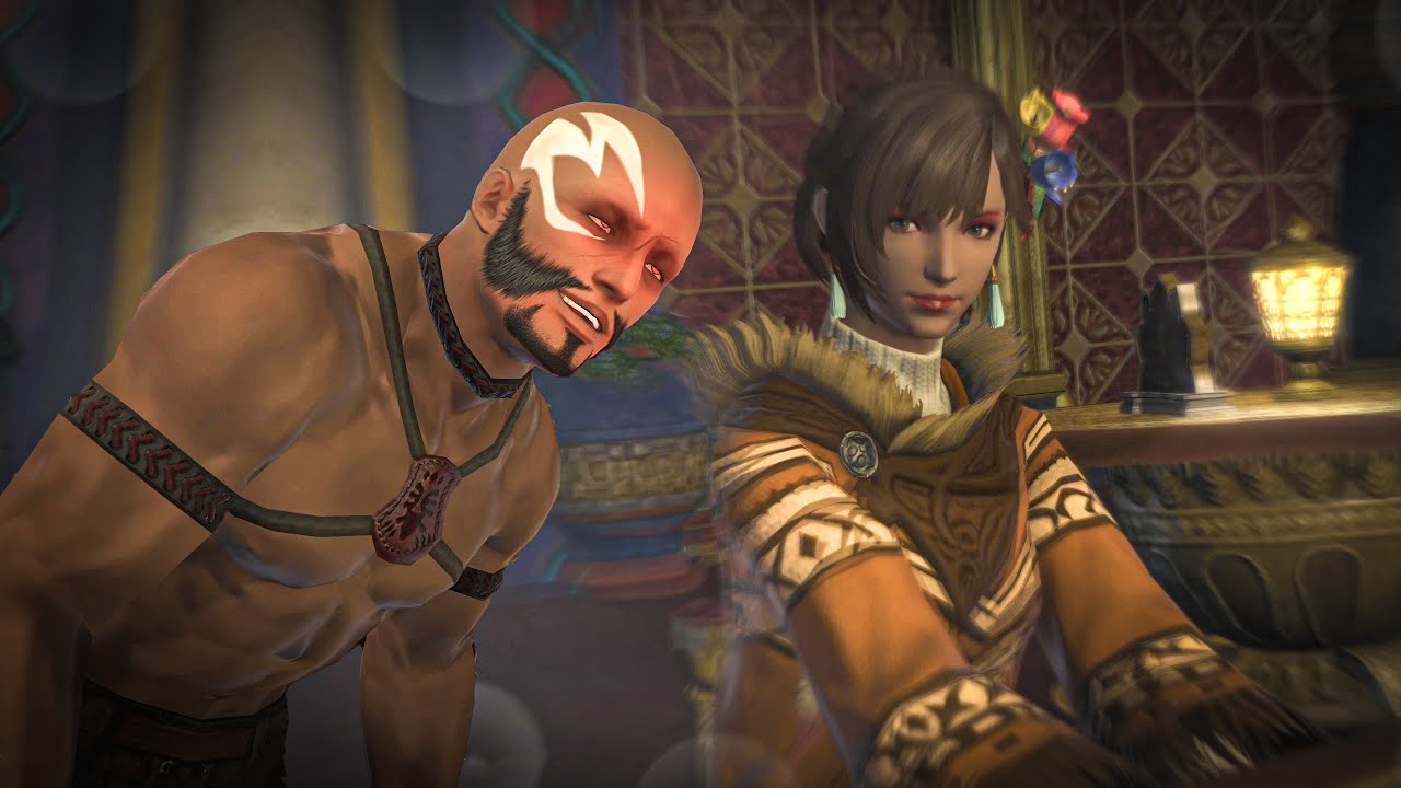 Drunk Gerolt Hallucinates Rowena | Final Fantasy XIV - YouTube