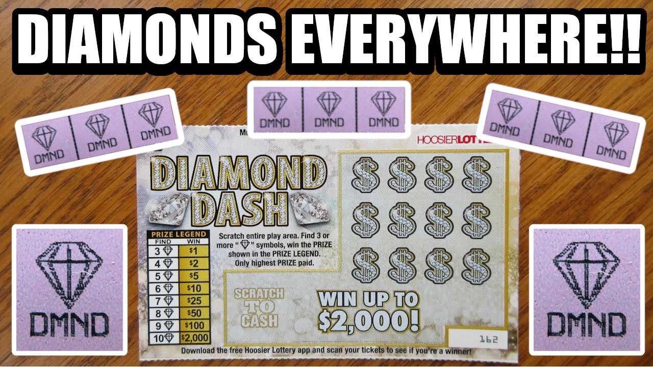 So Many Diamonds!!💎| New Diamond Dash Scratch Off Lottery Tickets ...
