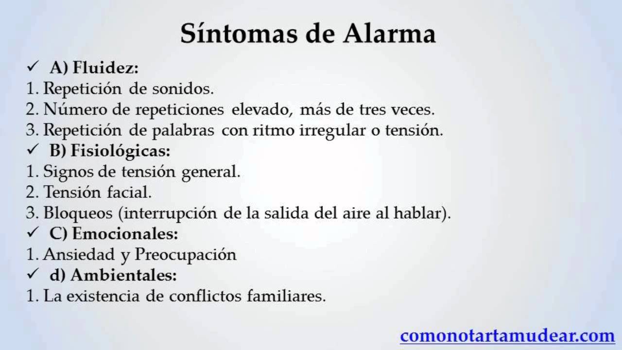 Disfemia Infantil señales de alarma - YouTube