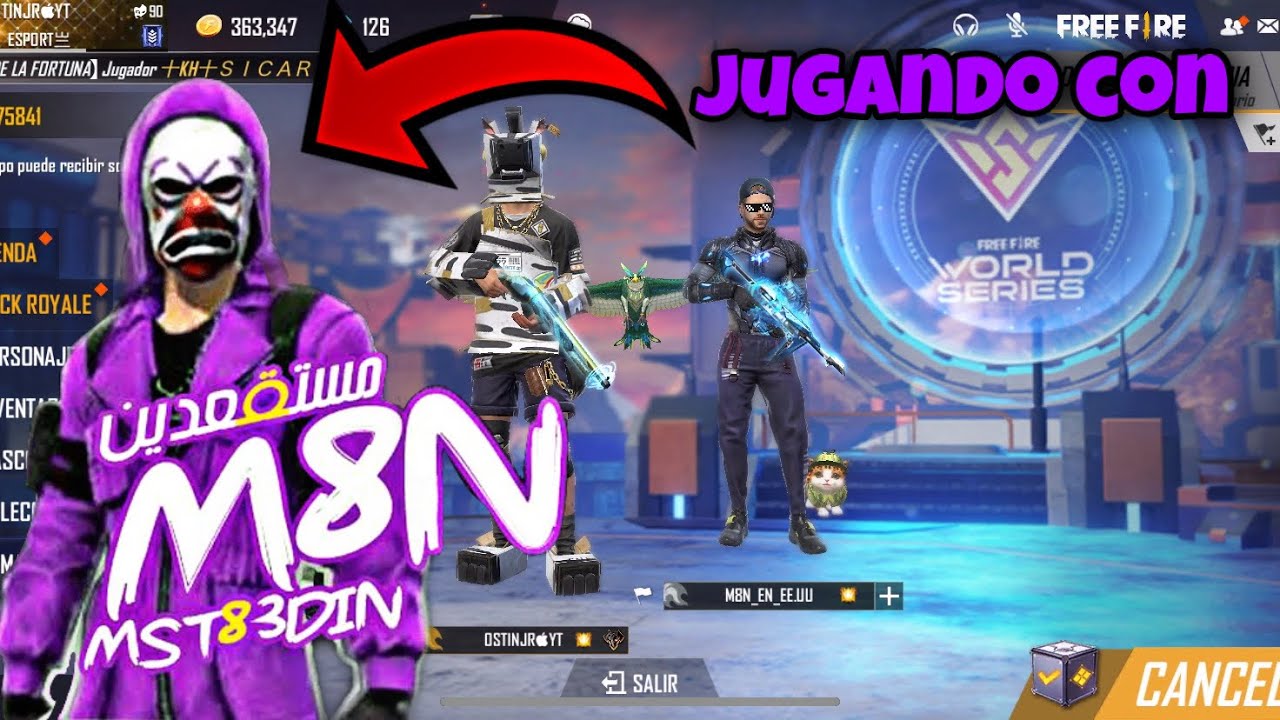 JUGANDO POR PRIMERA VEZ CON M8N/FREE FIRE *epico* - YouTube