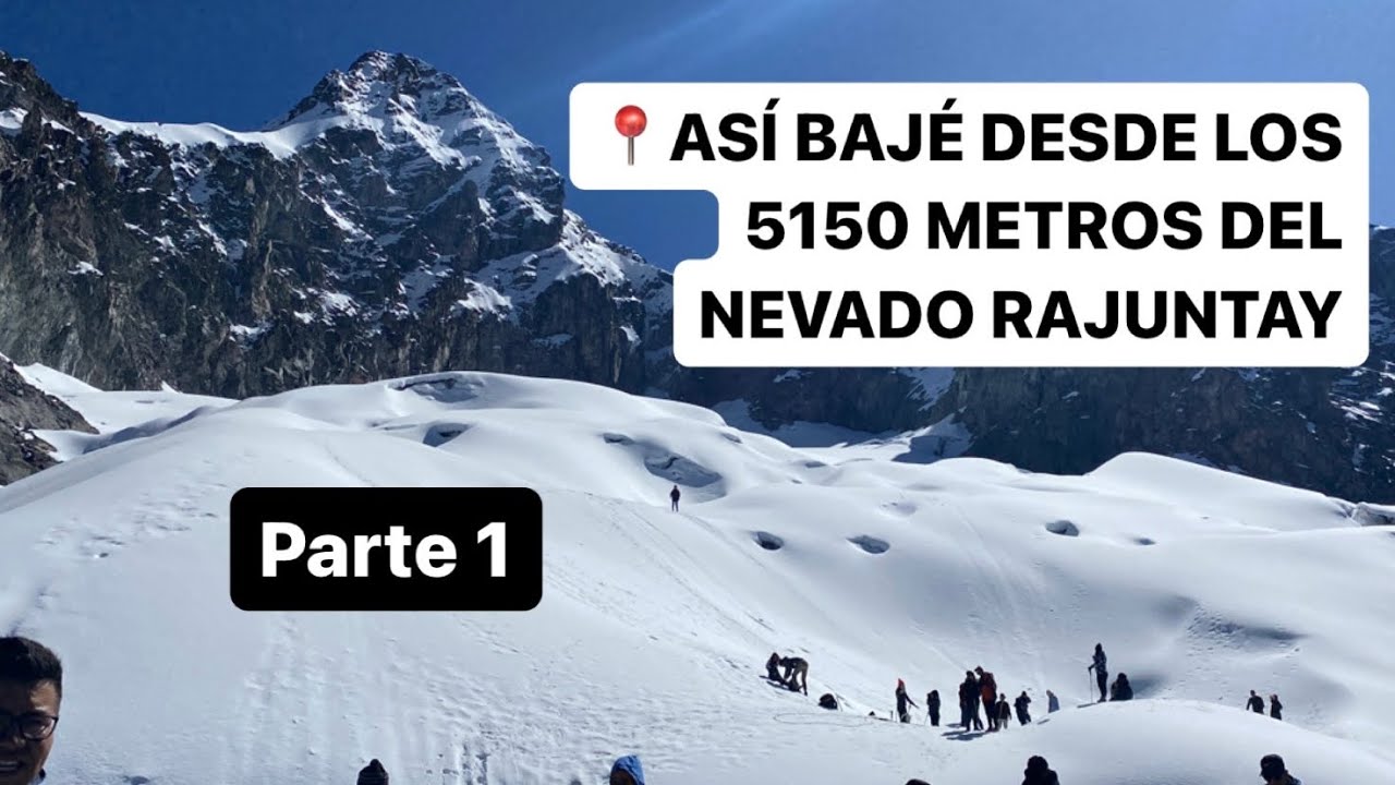 Así bajé desde los 5150 metros de altura del glaciar del NEVADO ...