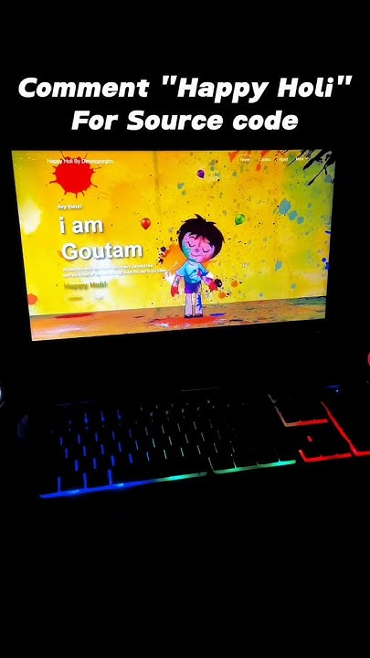 Happy Holi #coding #programming #codewithus #computerlanguage #apna #python - YouTube