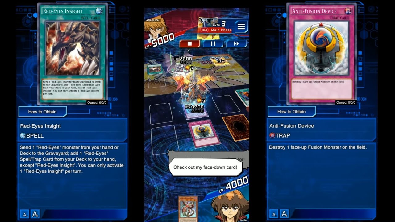 Red Eyes vs Red Eyes! Destroying a Fusion Monster using Anti-Fusion ...