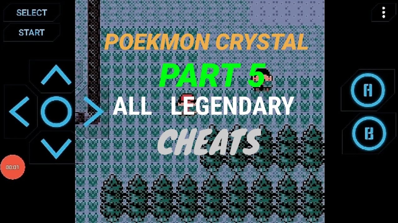 POKEMON CRYSTAL PART 5 ALL LEGENDARY Pokemon codes - YouTube