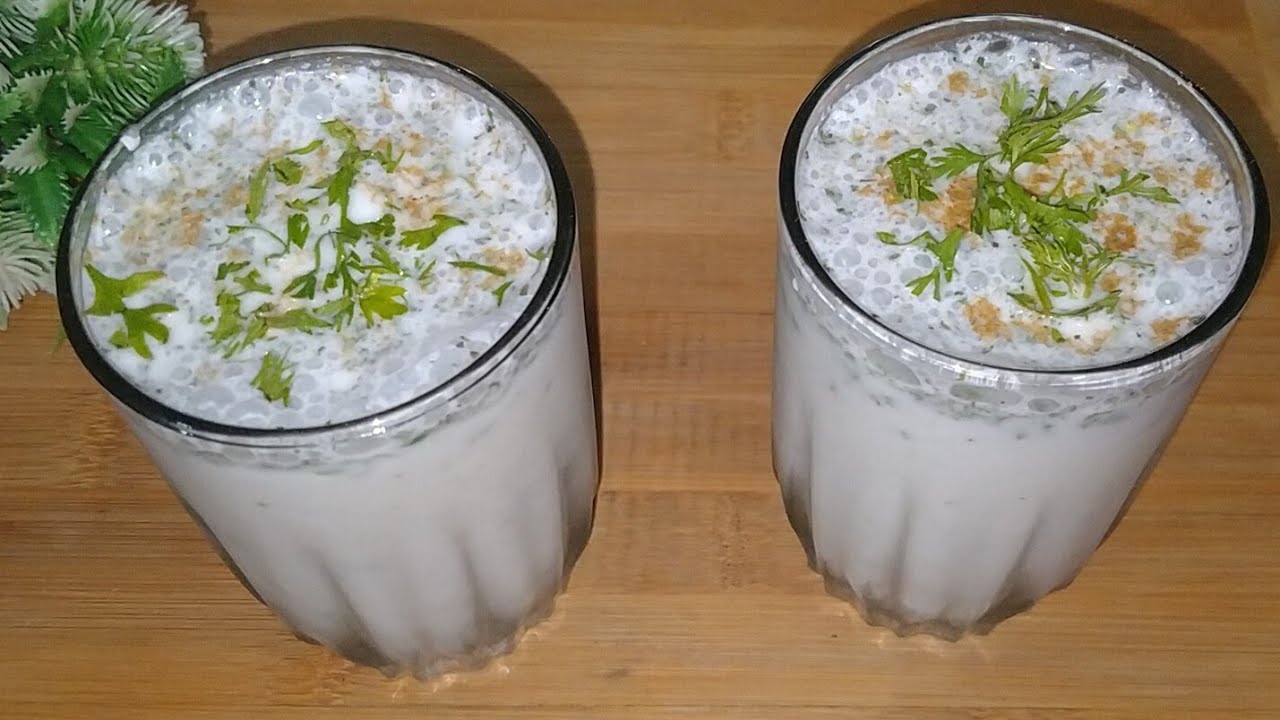 Spiced Buttermilk Recipe | Masala Chaas - Masala Taak | How to make ...