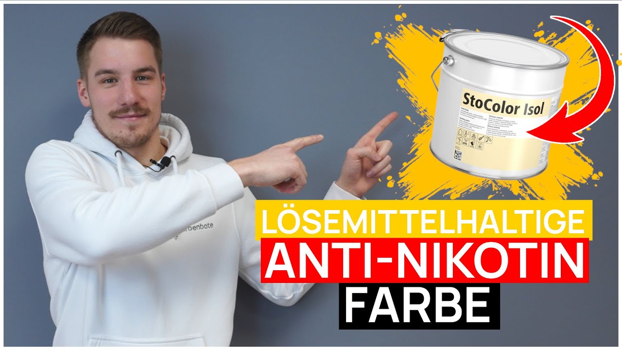 Die ANTI-NIKOTIN und WASSERFLECKEN-ISOLIER-FARBE - StoColor Isol - YouTube