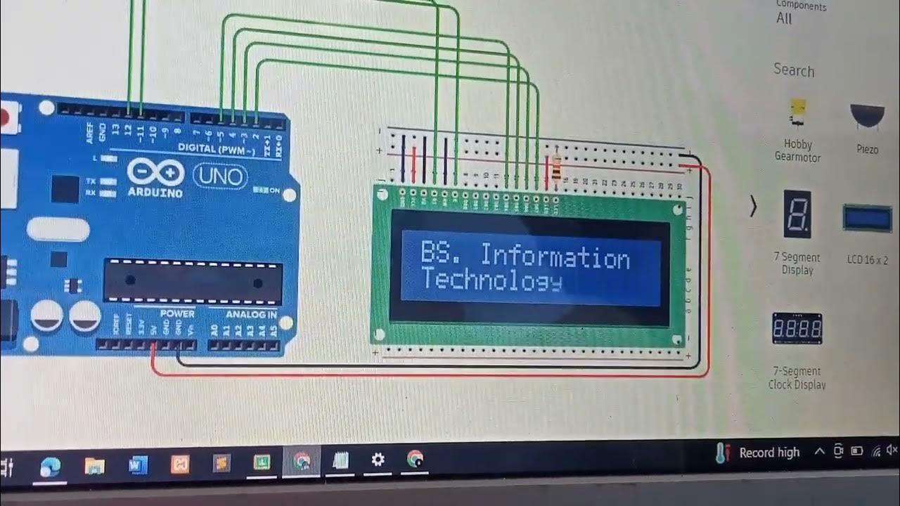 Activity 9 - Liquid Crystal Displays (LCD) with Arduino - YouTube