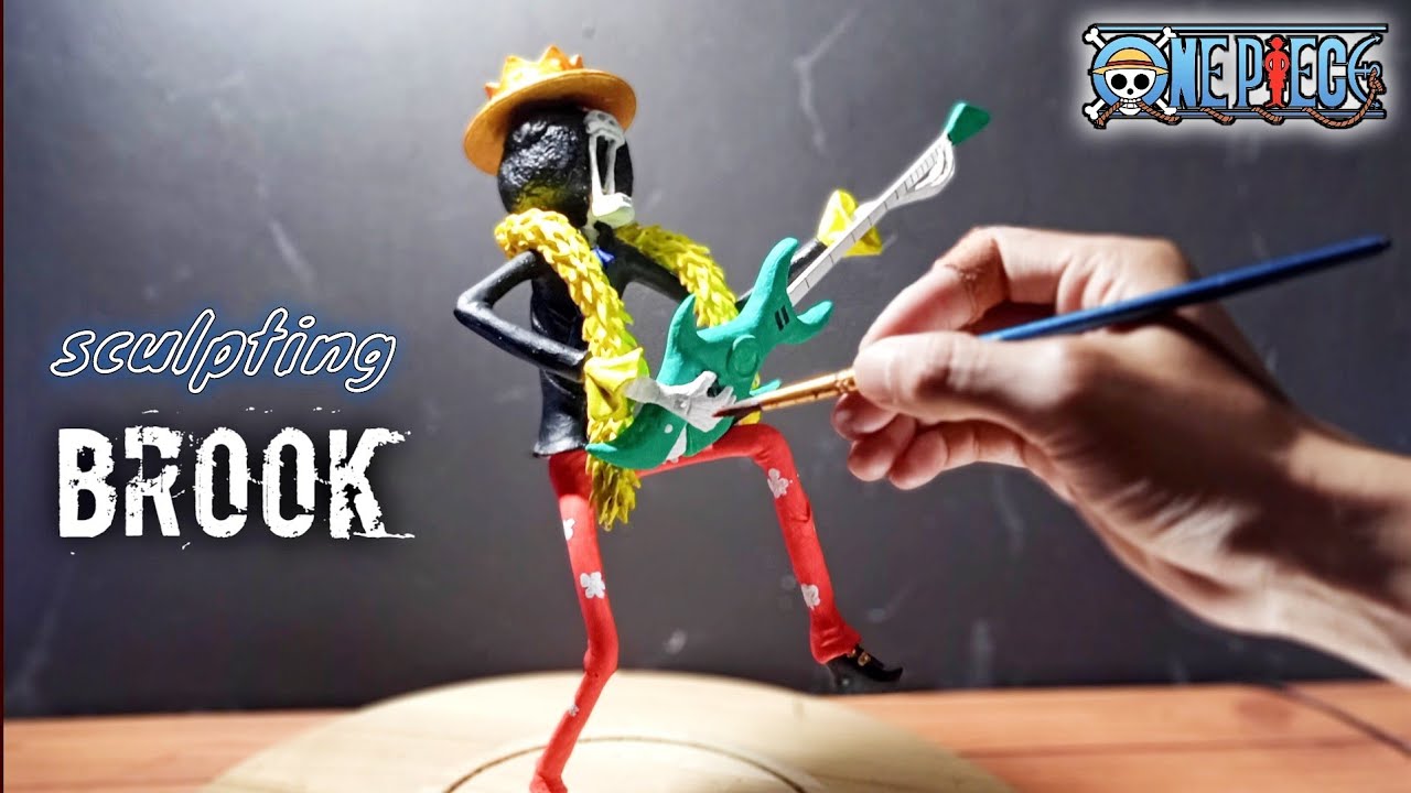 SCULPTING BROOK (One Piece) || membuat action figure Brook dari bahan ...